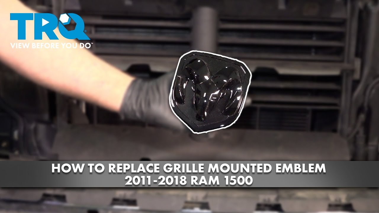 How to Replace Grille Mounted Emblem 2011-2018 Ram 1500 | 1A Auto