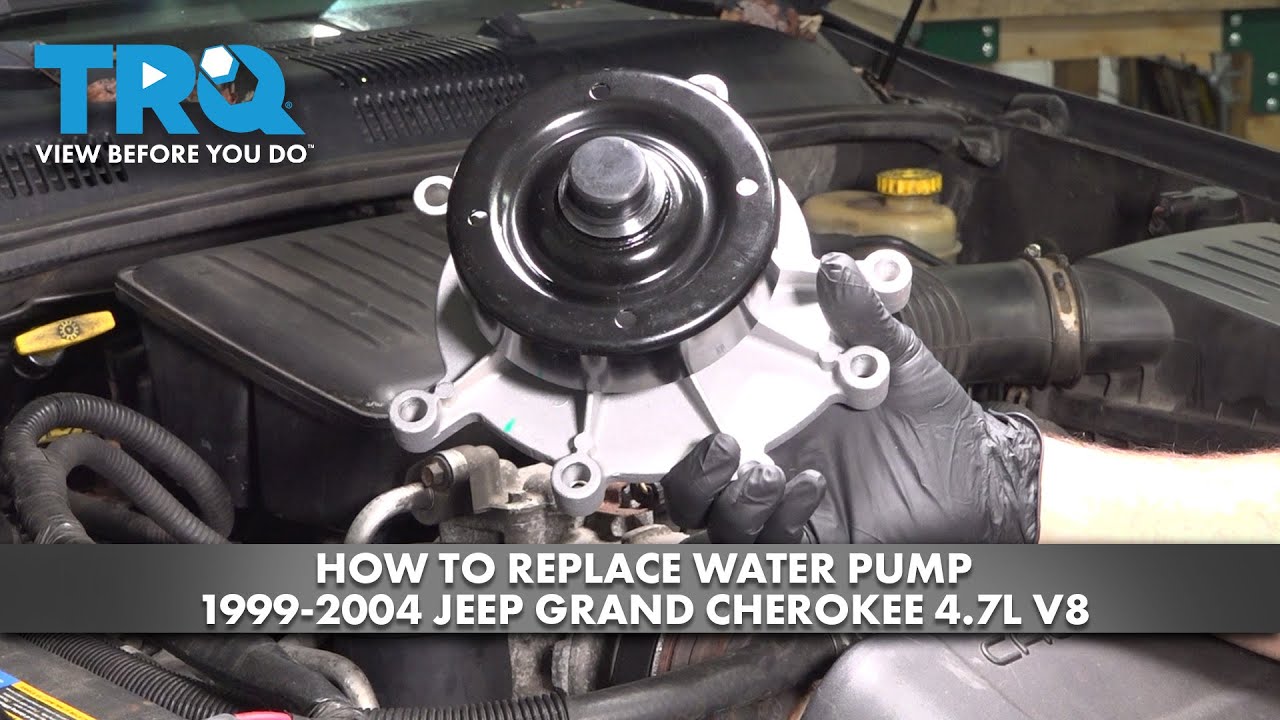 How to Replace Water Pump 1999-2004 Jeep Grand Cherokee 47L V8 | 1A Auto