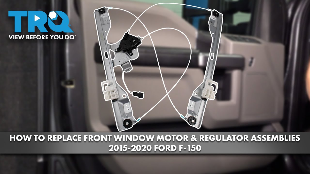 How to Replace Front Window Motor Regulator Assemblies 2015-2020 Ford F ...