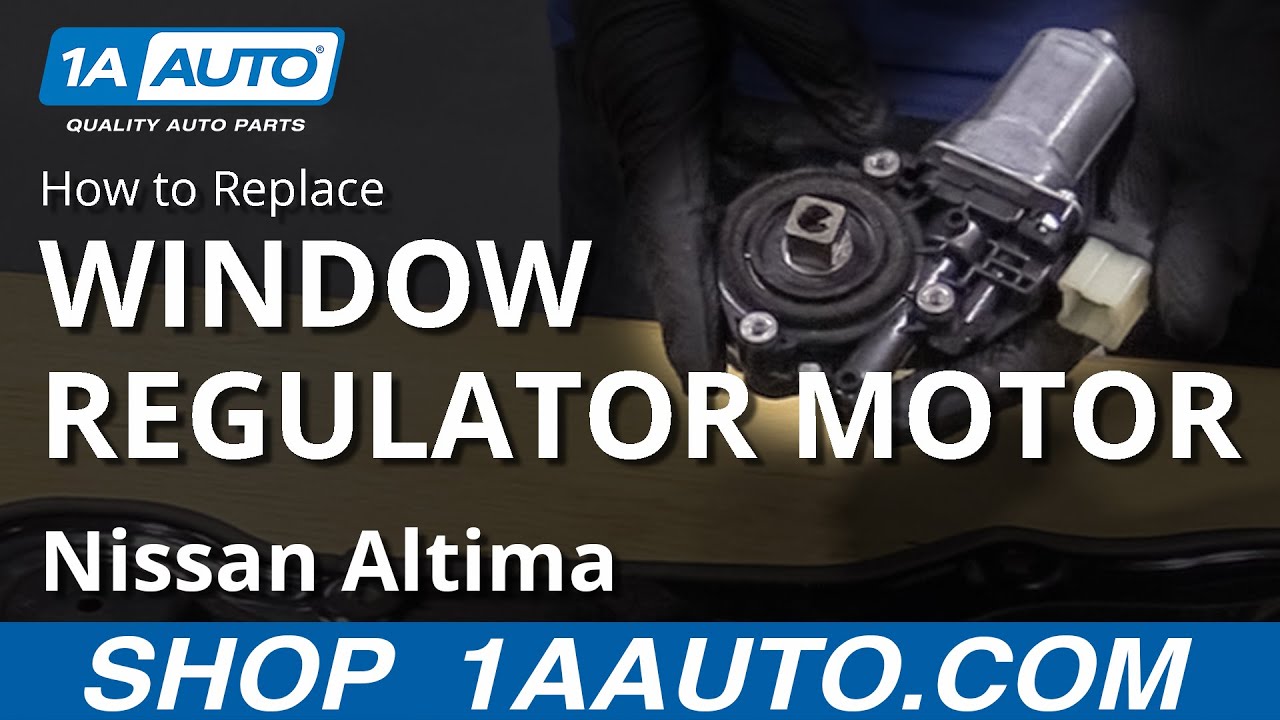 How to Replace Window Regulator Motor 2007-12 Nissan Altima | 1A Auto