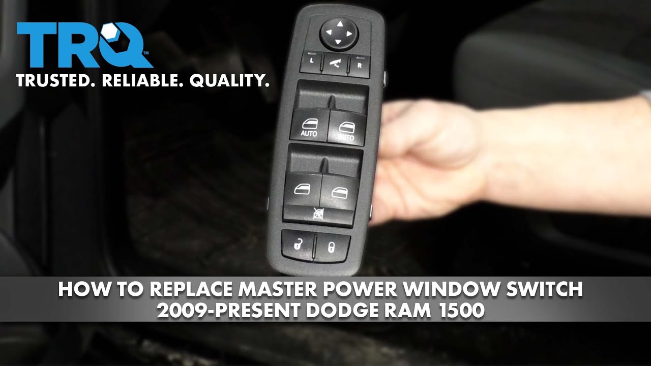 How to Replace Master Power Window Switch 2009-Present Dodge RAM 1500 ...