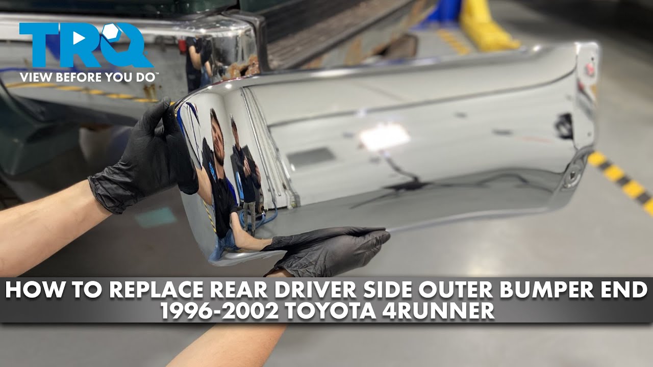 How to Replace Rear Driver Side Outer Bumper End 1996-2002 Toyota ...