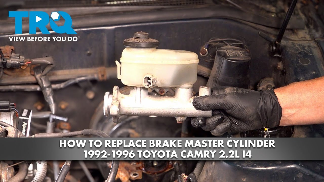 How to Replace Brake Master Cylinder 1992-1996 Toyota Camry 22L I4 | 1A ...