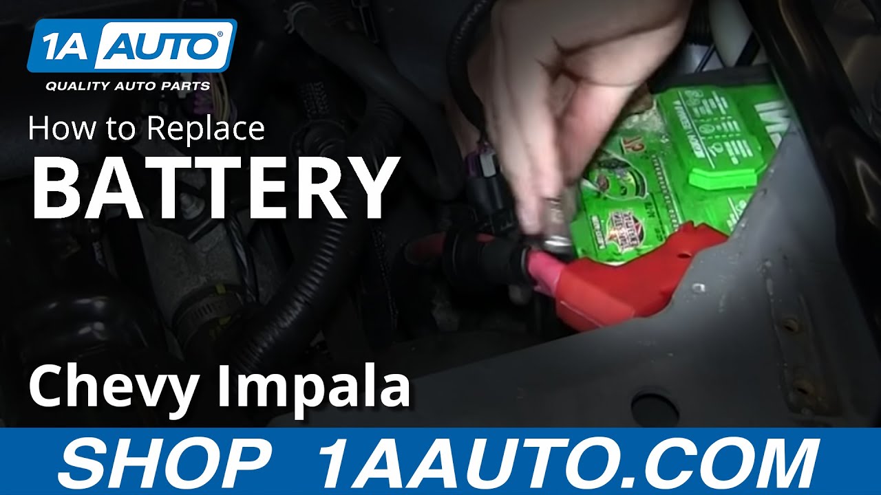 How To Replace Dead Battery 2006-12 Chevy Impala | 1A Auto