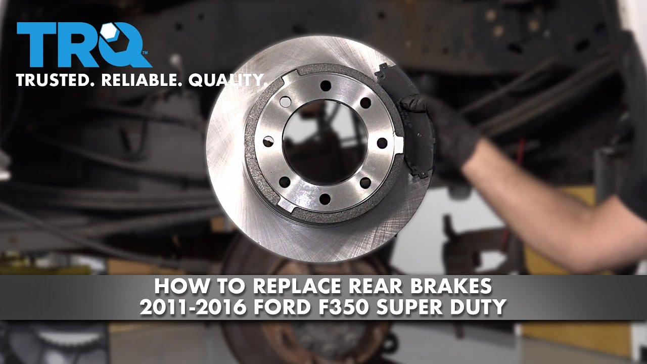 How To Replace Rear Brakes 2011-16 Ford F350 Super Duty | 1A Auto