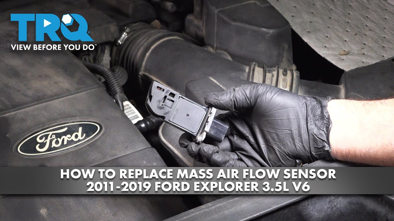 How to Replace Mass Air Flow Sensor 2011-2019 Ford Explorer 35L V6 | 1A ...