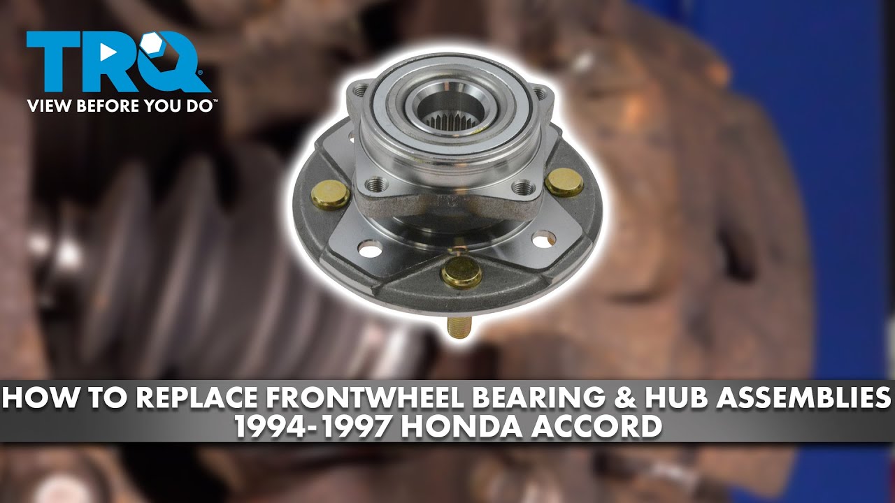 How to Replace Front Wheel Bearing Hub Assemblies 1994-1997 Honda ...