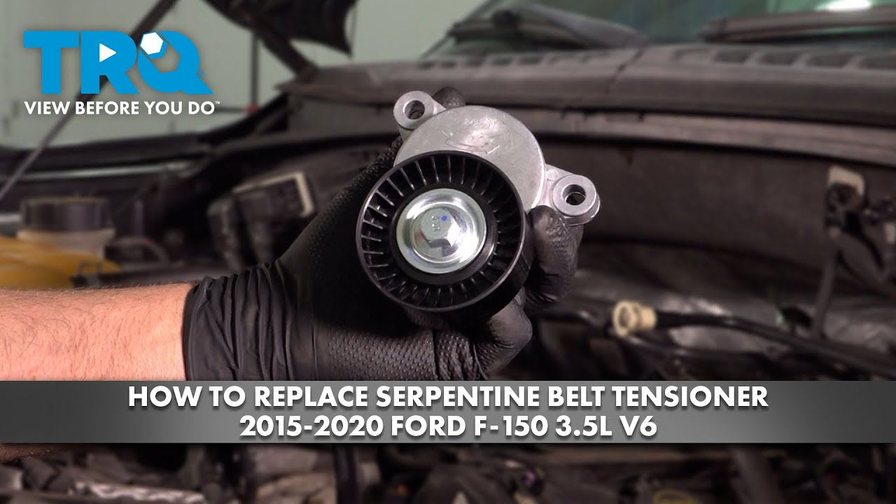 How to Replace Serpentine Belt Tensioner 2015-2020 Ford F-150 35L V6 | 1A Auto