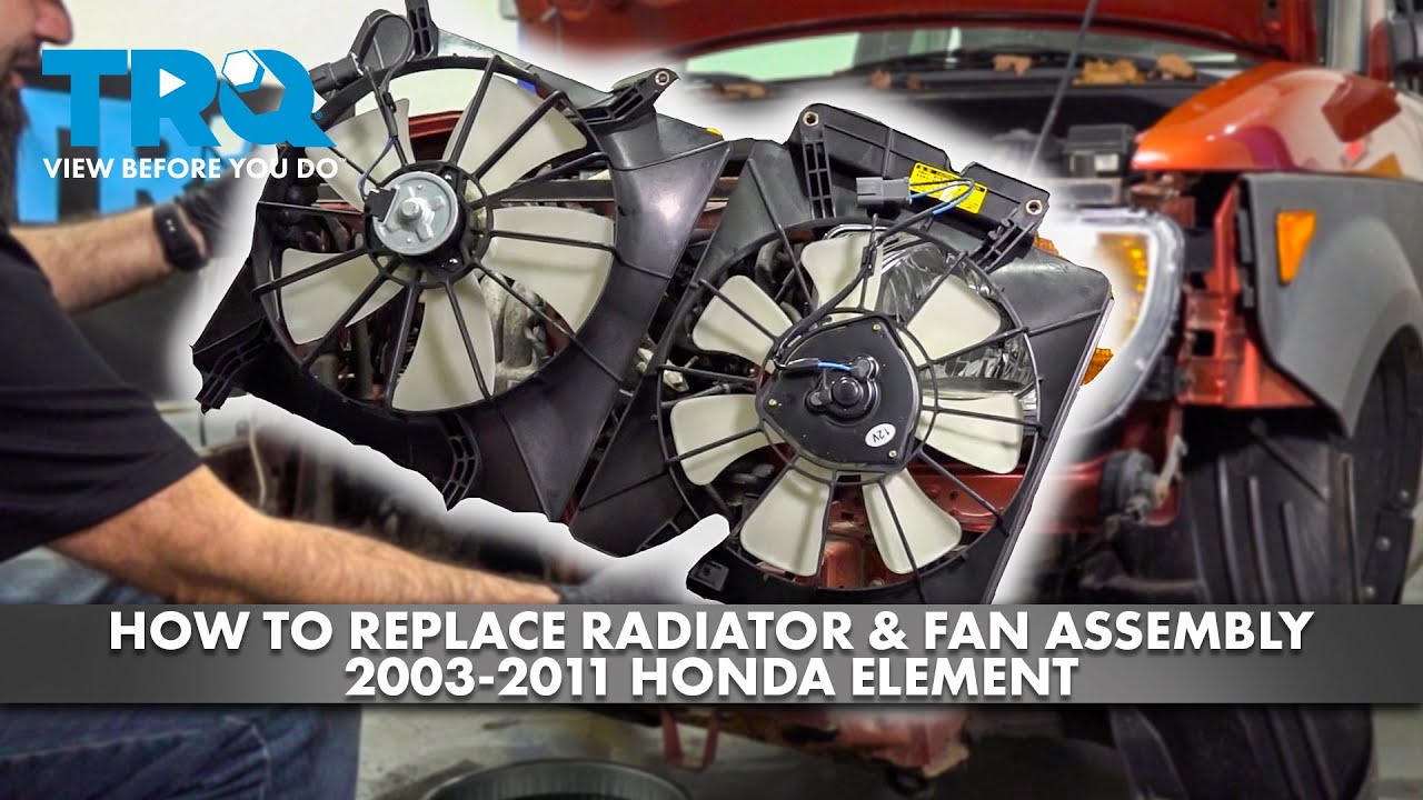 How to Replace Radiator Cooling Fan Assembly 2003-2011 Honda Element ...