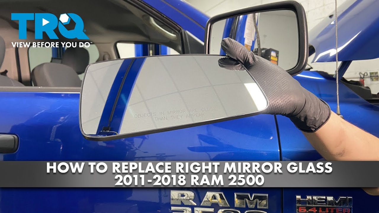 How to Replace Right Side Mirror Glass 2011-2018 Ram 2500 | 1A Auto