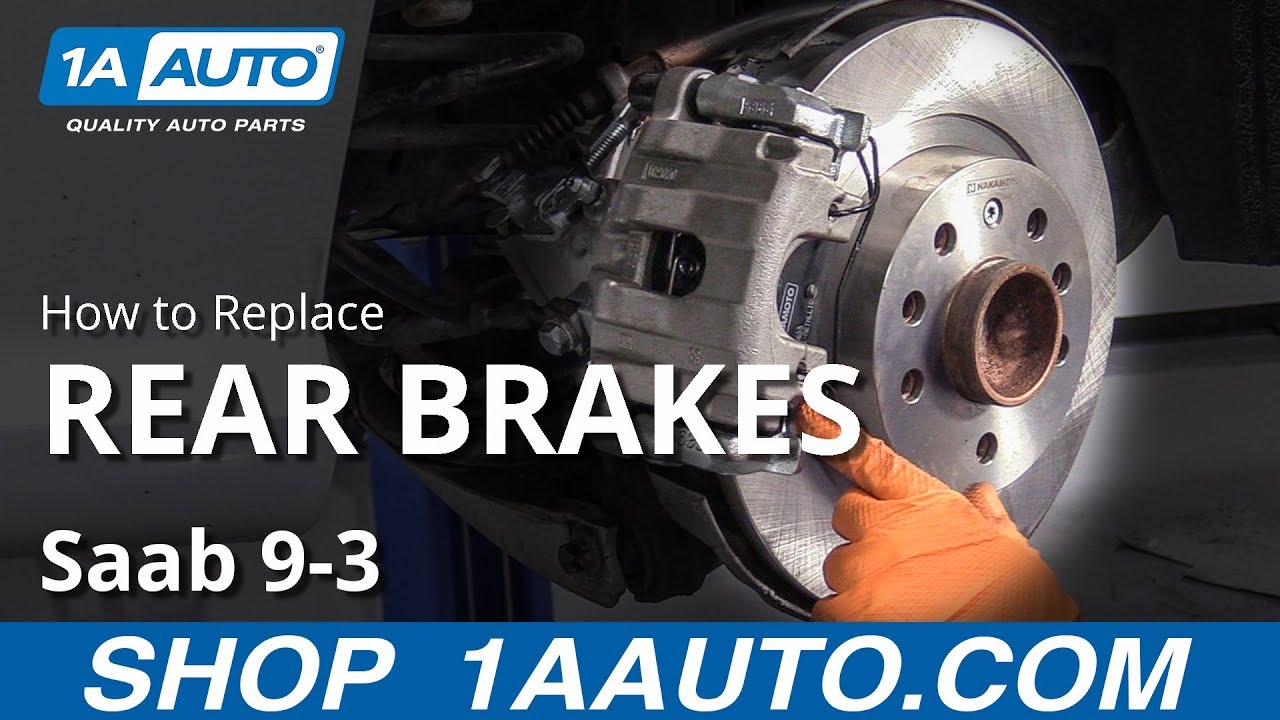 How to Replace Rear Brakes 2003-14 Saab 9-3 | 1A Auto