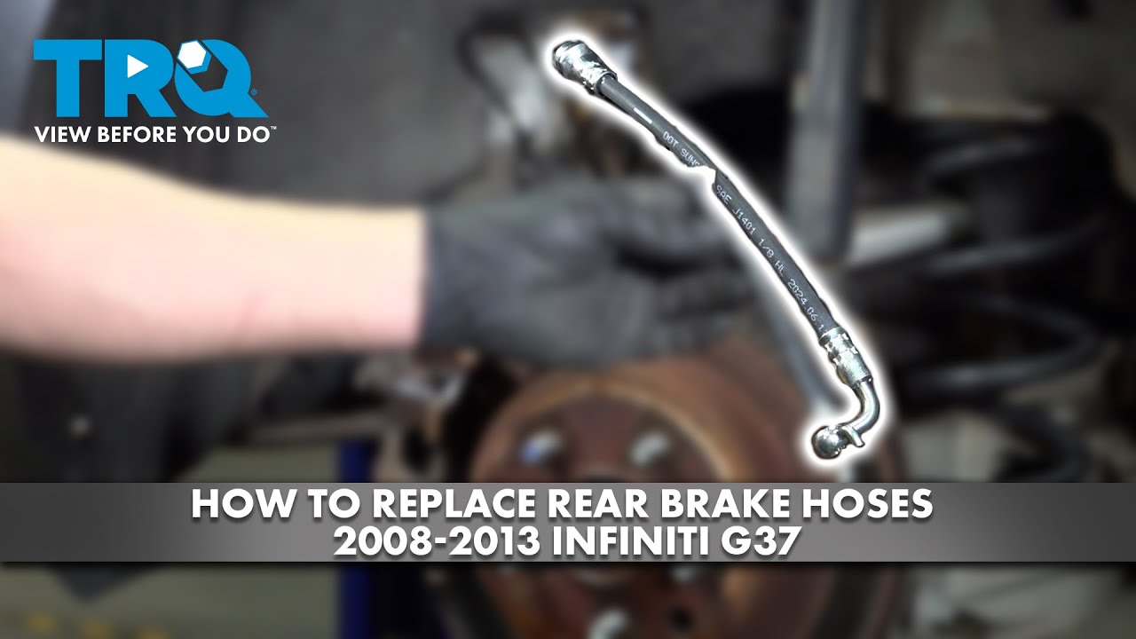How to Replace Rear Brake Hoses 2008-2013 INFINITI G37 | 1A Auto