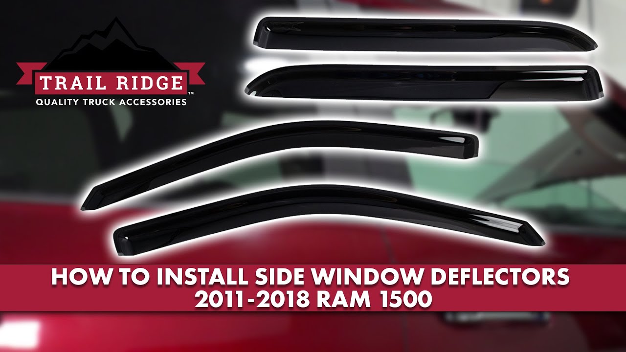 How to Install Side Window Deflectors 2011-2018 Ram 1500 | 1A Auto
