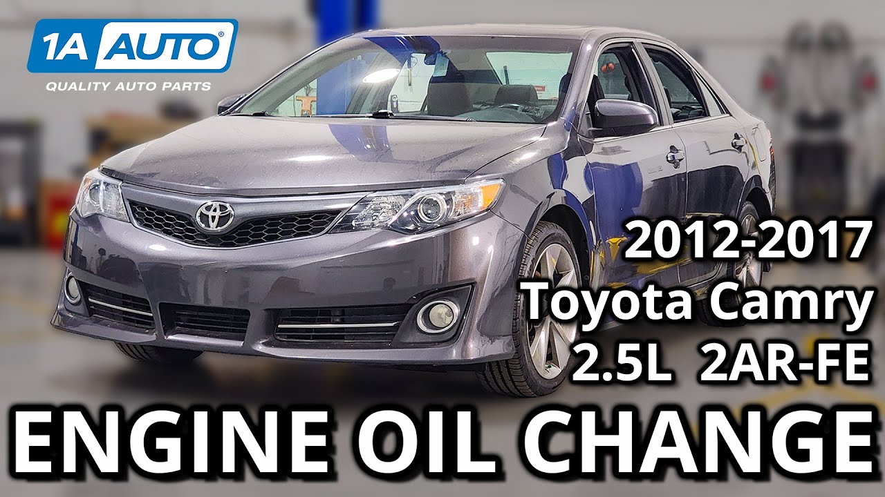 How to Change Engine Oil 2012-2017 Toyota Camry 25L 2AR-FE | 1A Auto