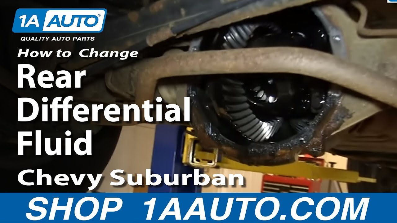 How To Change Rear Differential Fluid 2000-06 Chevy Suburban | 1A Auto