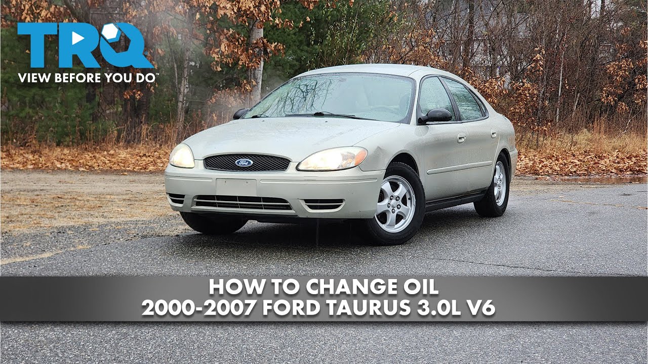 How to Change Oil 2000-2007 Ford Taurus 30L V6 | 1A Auto