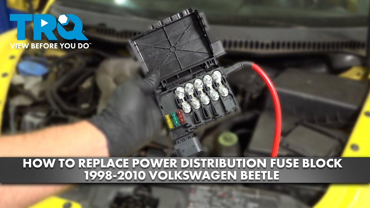 How to Replace Power Distribution Fuse Box 1998-2010 Volkswagen Beetle ...