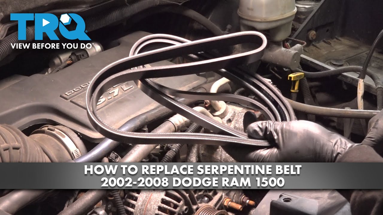 How to Replace Serpentine Belt 2002-2008 Dodge Ram 1500 | 1A Auto
