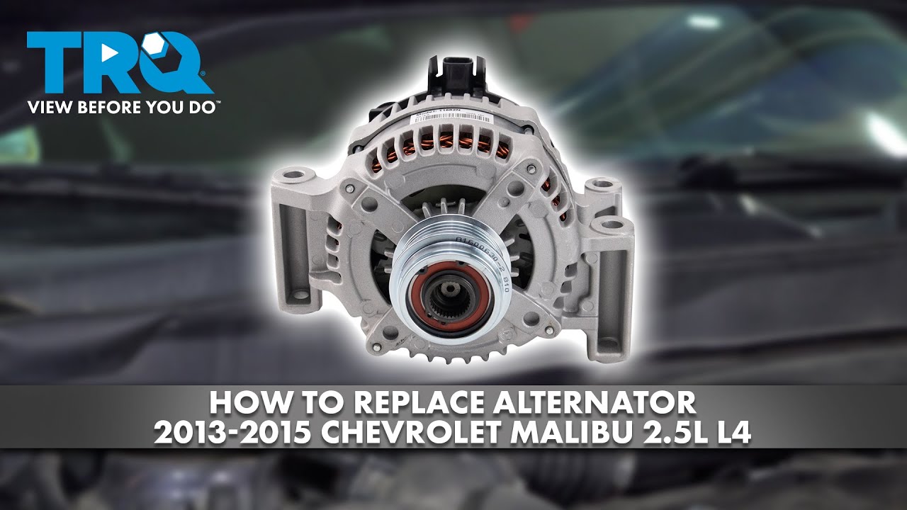 How to Replace Alternator 2013-2015 Chevrolet Malibu 25L L4 | 1A Auto