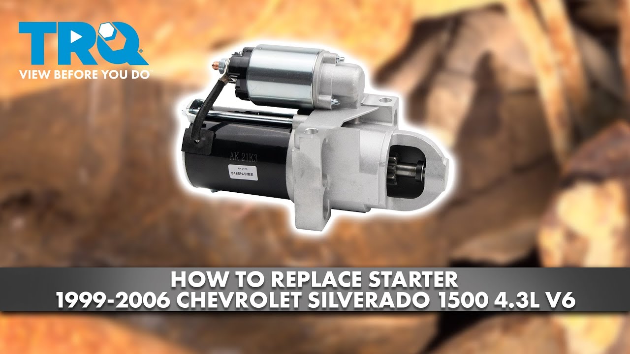 How to Replace Starter 1999-2006 Chevrolet Silverado 1500 43L V6 | 1A Auto