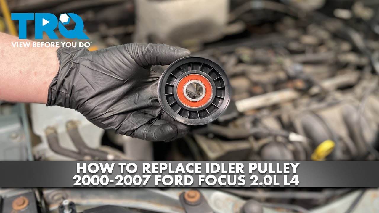 How to Replace Idler Pulley 2000-2007 Ford Focus 20L L4 | 1A Auto