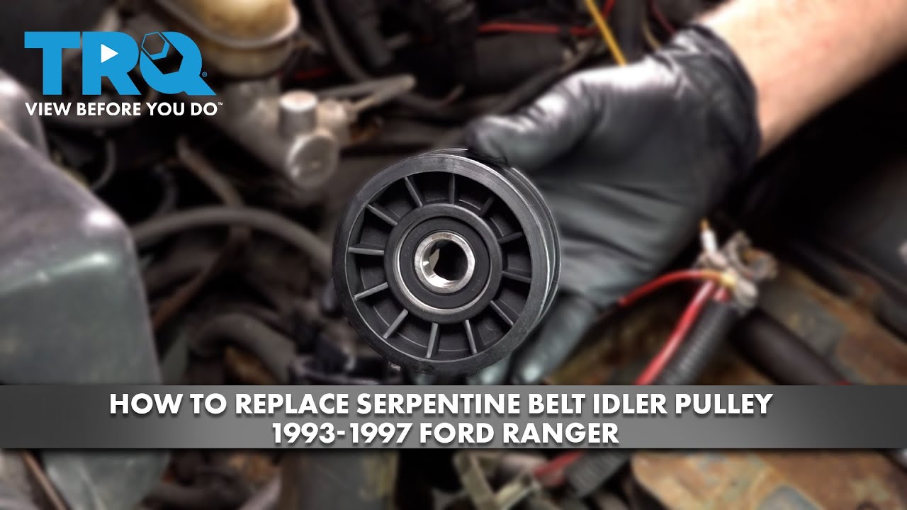 How to Replace Serpentine Belt Idler Pulley 1993-1997 Ford Ranger | 1A Auto