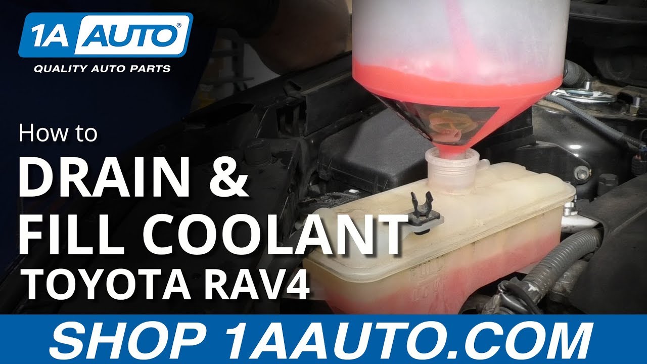 How to Drain and Refill Coolant 2005-16 Toyota RAV4 | 1A Auto