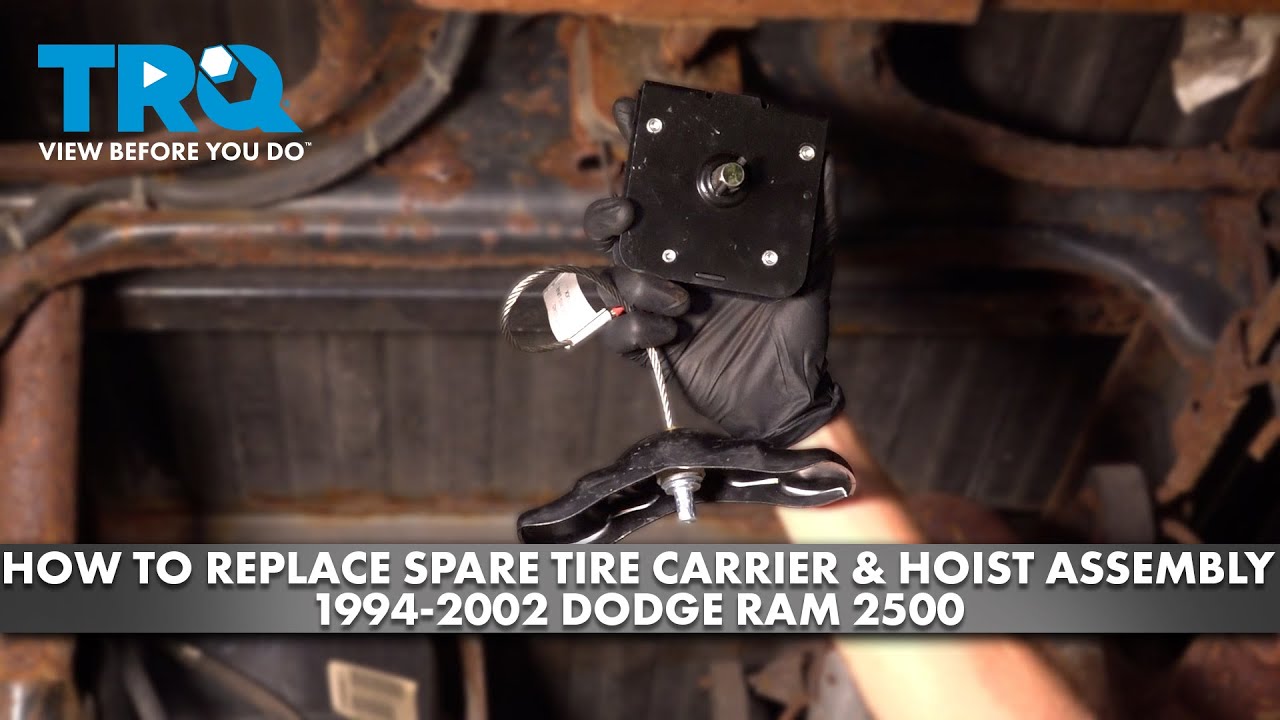 How to Replace Spare Tire Carrier Hoist Assembly 1994-2002 Dodge Ram ...