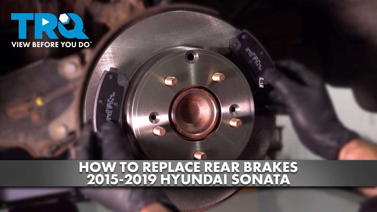 How to Replace Rear Brakes 2015-2019 Hyundai Sonata | 1A Auto
