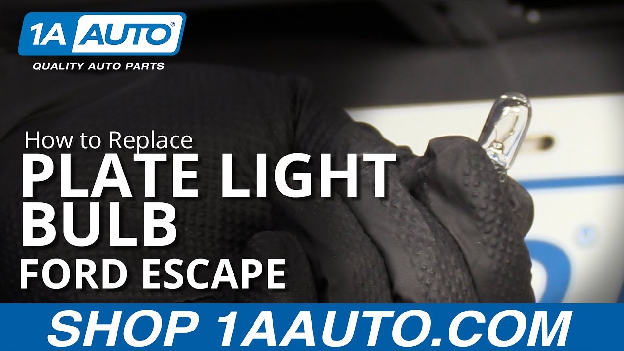 How to Replace Plate Light Bulb 2008-12 Ford Escape | 1A Auto