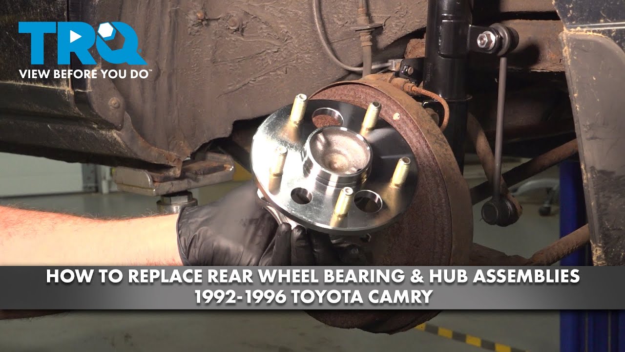 How to Replace Rear Wheel Bearing Hub Assemblies 1992-1996 Toyota Camry ...