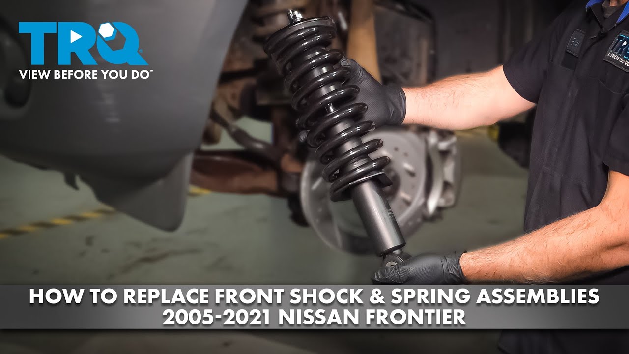 How to Replace Front Shock Spring Assemblies 2005-2021 Nissan Frontier ...