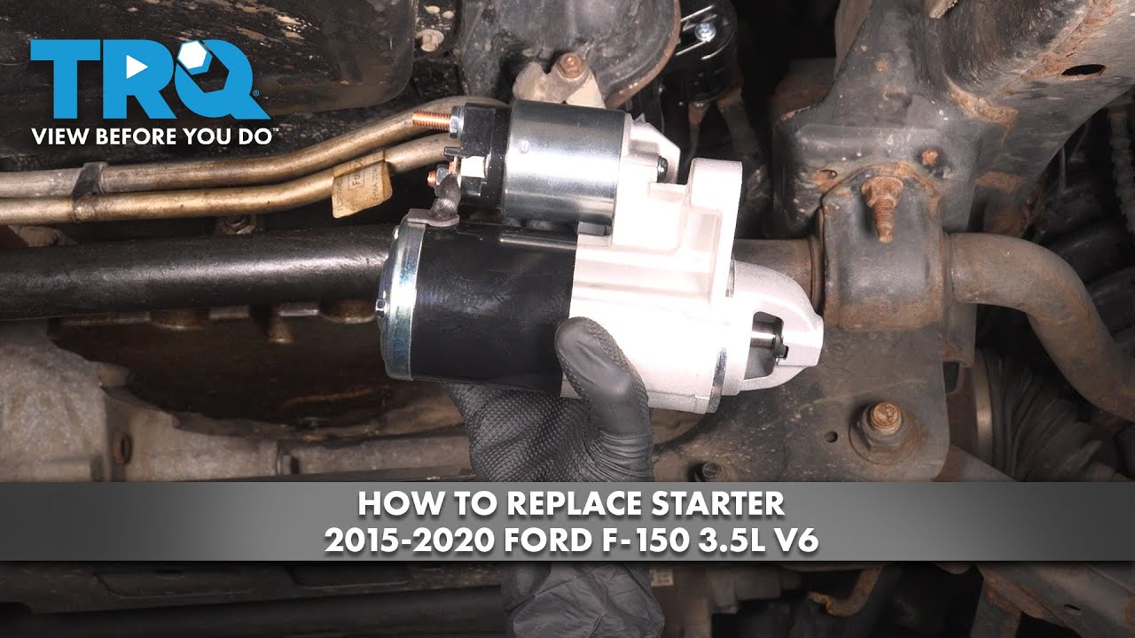 How to Replace Starter 2015-2020 Ford F-150 35L V6 | 1A Auto