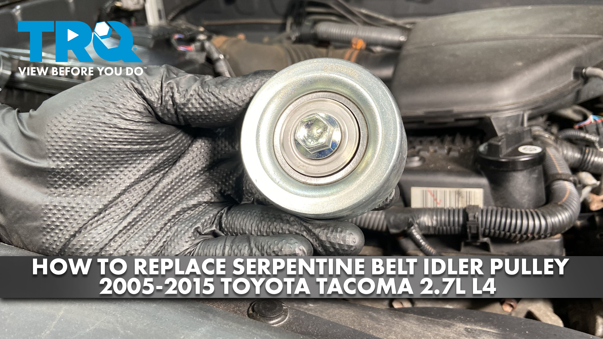 How to Replace Serpentine Belt Idler Pulley 2005-2015 Toyota Tacoma 27L L4 | 1A Auto