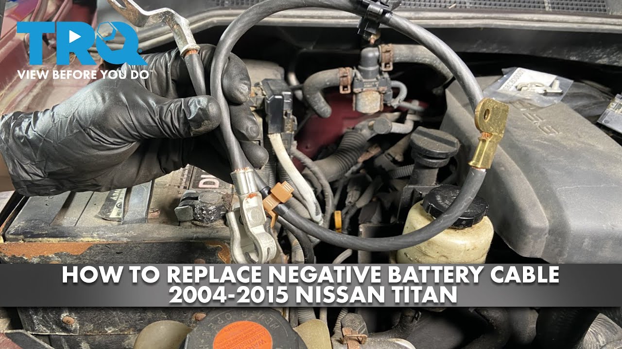 How to Replace Negative Battery Cable 2004-2015 Nissan Titan | 1A Auto