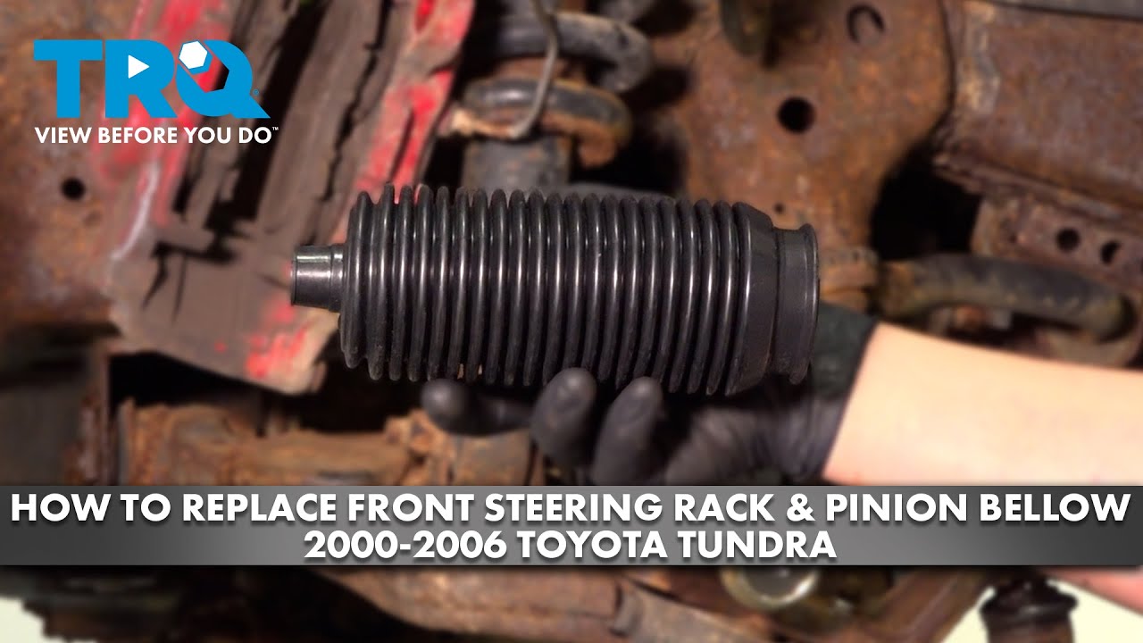 How to Replace Front Steering Rack Pinion Bellow 2000-2006 Toyota ...