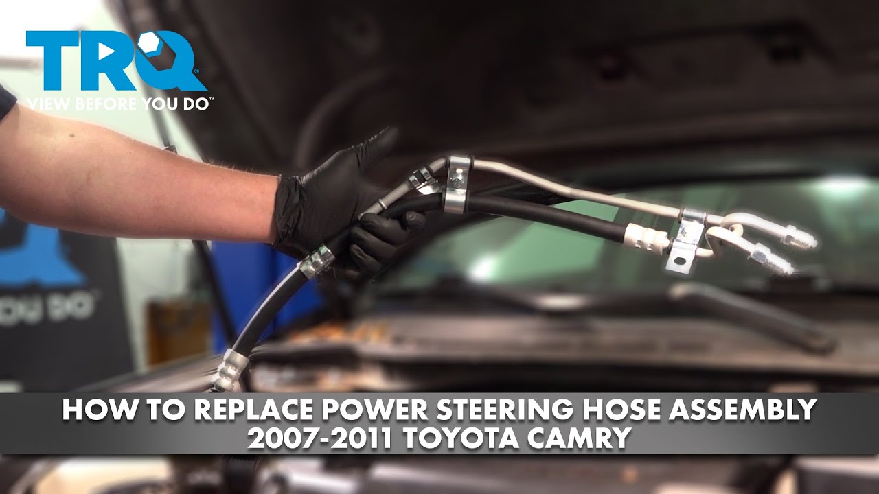 How to Replace Power Steering Hose Assembly 2007-2011 Toyota Camry | 1A ...