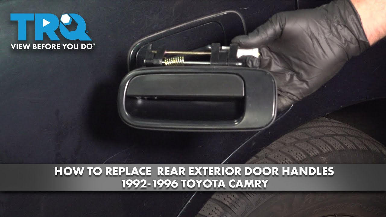 How to Replace Rear Exterior Door Handles 1992-1996 Toyota Camry | 1A Auto