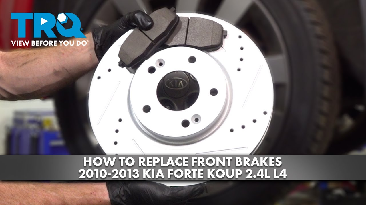 How to Replace Front Brakes 2010-2013 Kia Forte Koup 24L L4 | 1A Auto