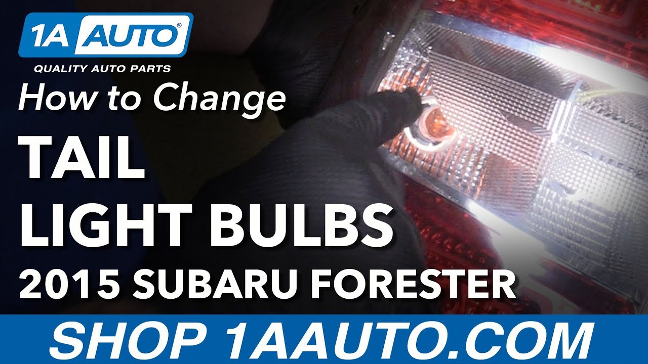 How to Replace Tail Light Bulbs 2013-18 Subaru Forester | 1A Auto