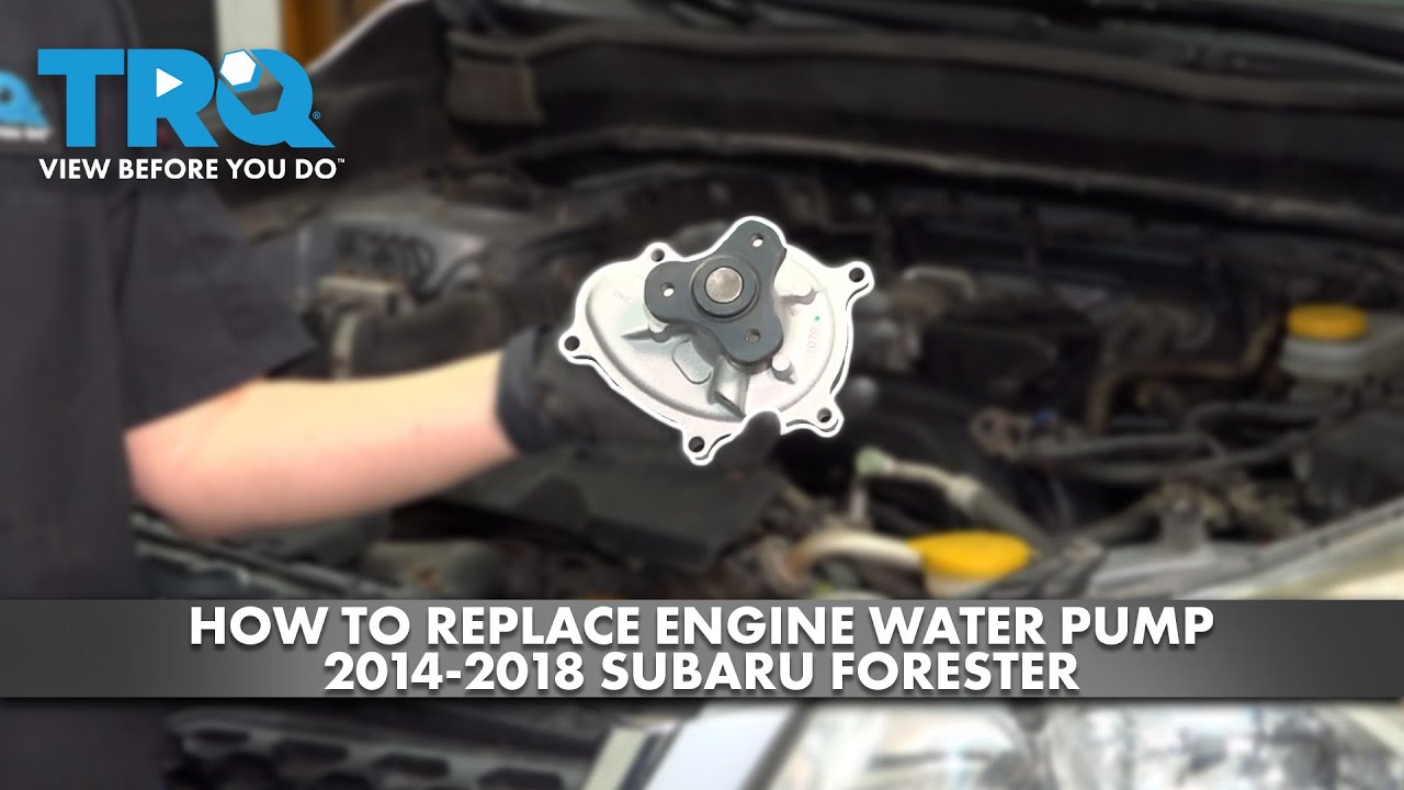 How to Replace Engine Water Pump 2014-2018 Subaru Forester | 1A Auto