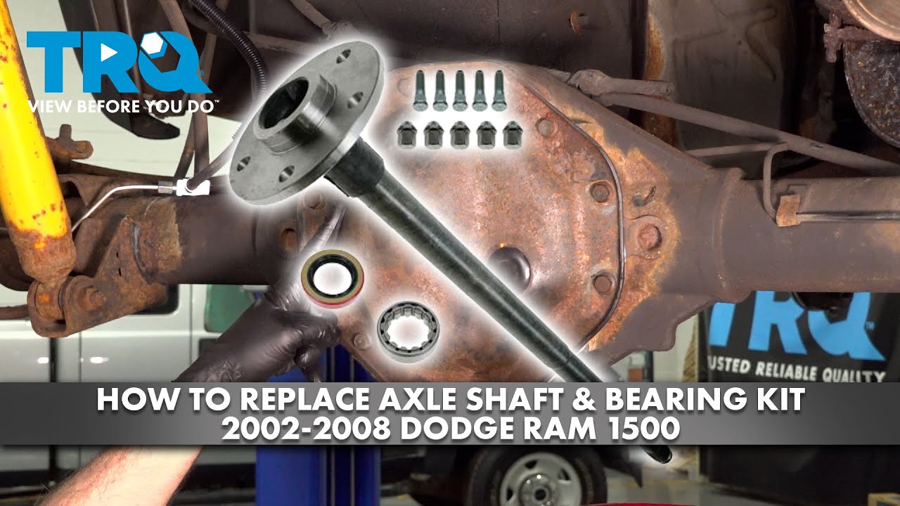 How to Replace Rear Axle Shaft Bearing Kit 2002-2008 Dodge Ram 1500 ...