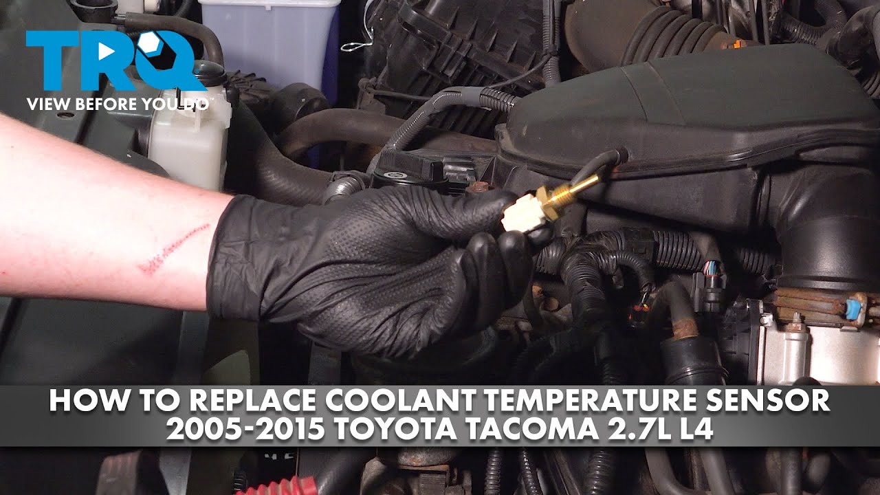 How to Replace Coolant Temperature Sensor 2005-2015 Toyota Tacoma 27L ...