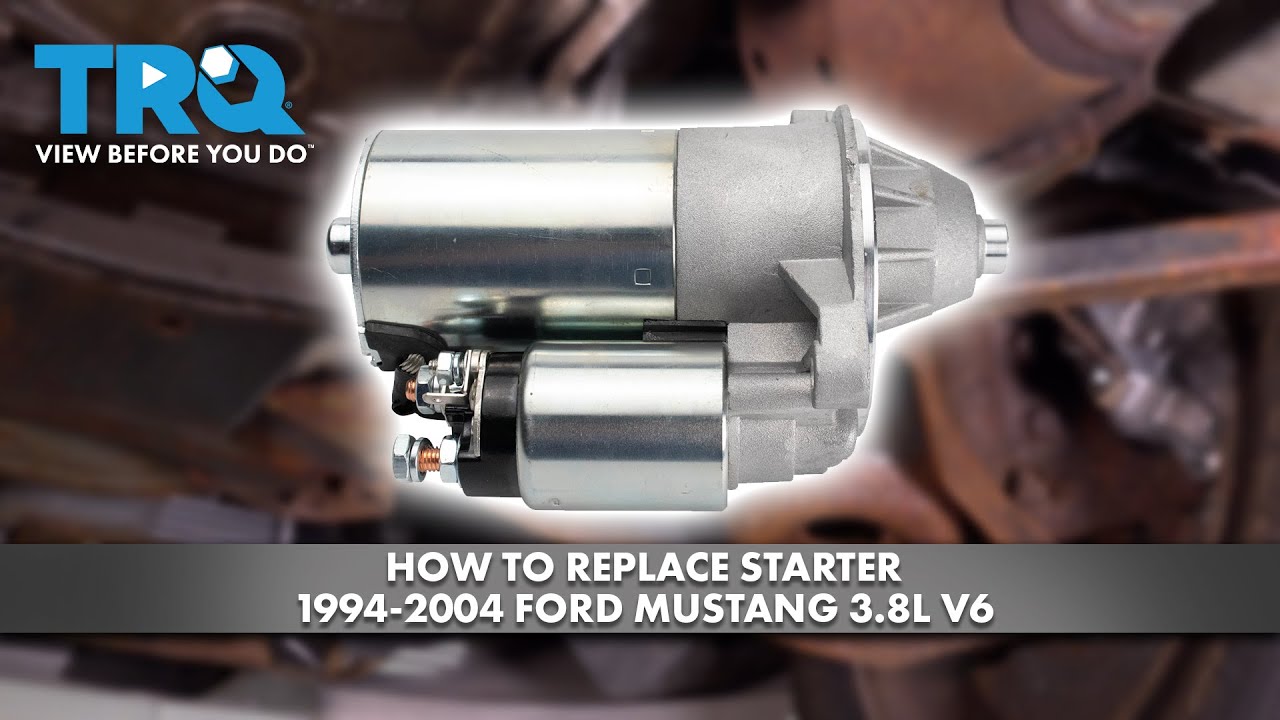 How to Replace Starter 1994-2004 Ford Mustang 38L V6 | 1A Auto