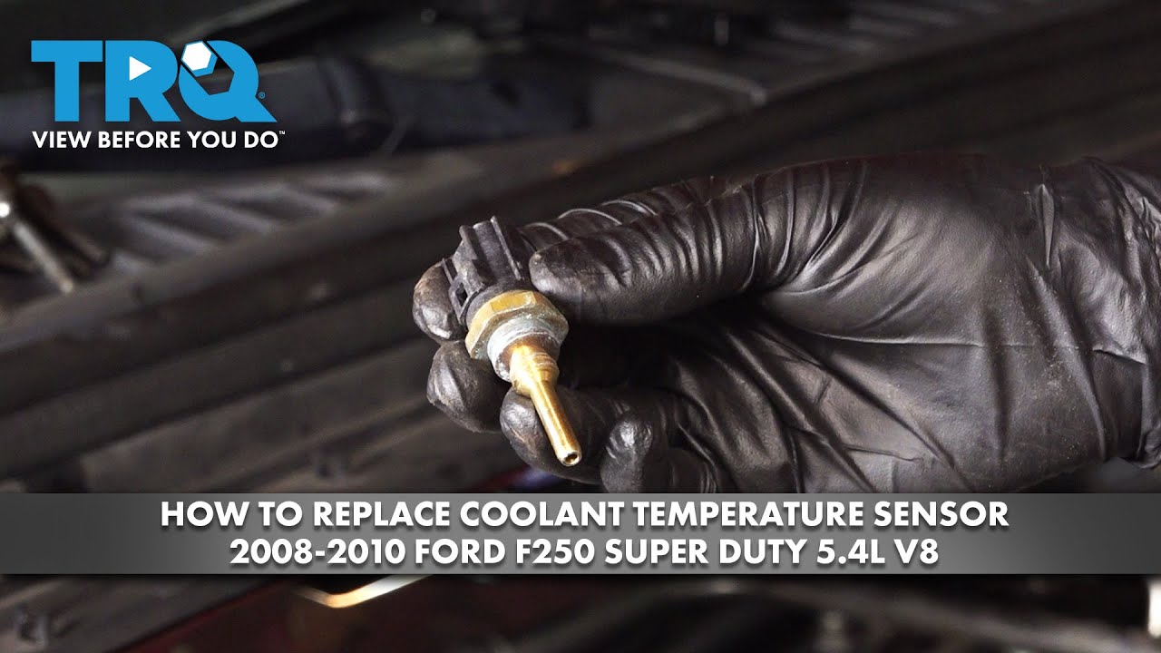 How to Replace Coolant Temperature Sensor 2008-2010 Ford F250 Super Duty 54L V8 | 1A Auto