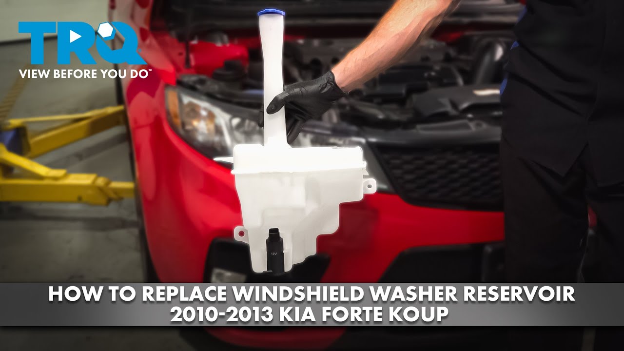 How to Replace Windshield Washer Reservoir 2010-2013 Kia Forte Koup ...