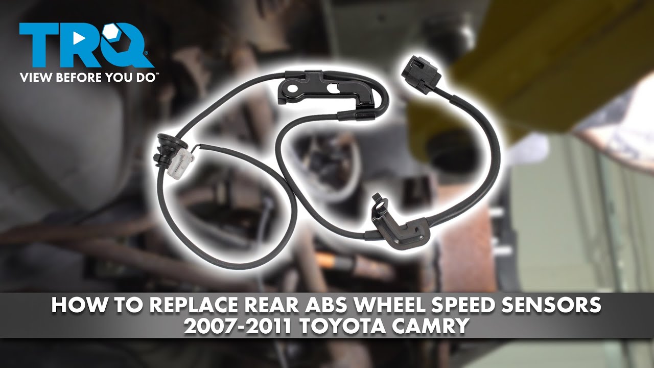 How to Replace Rear ABS Wheel Speed Sensors 2007-2011 Toyota Camry | 1A ...