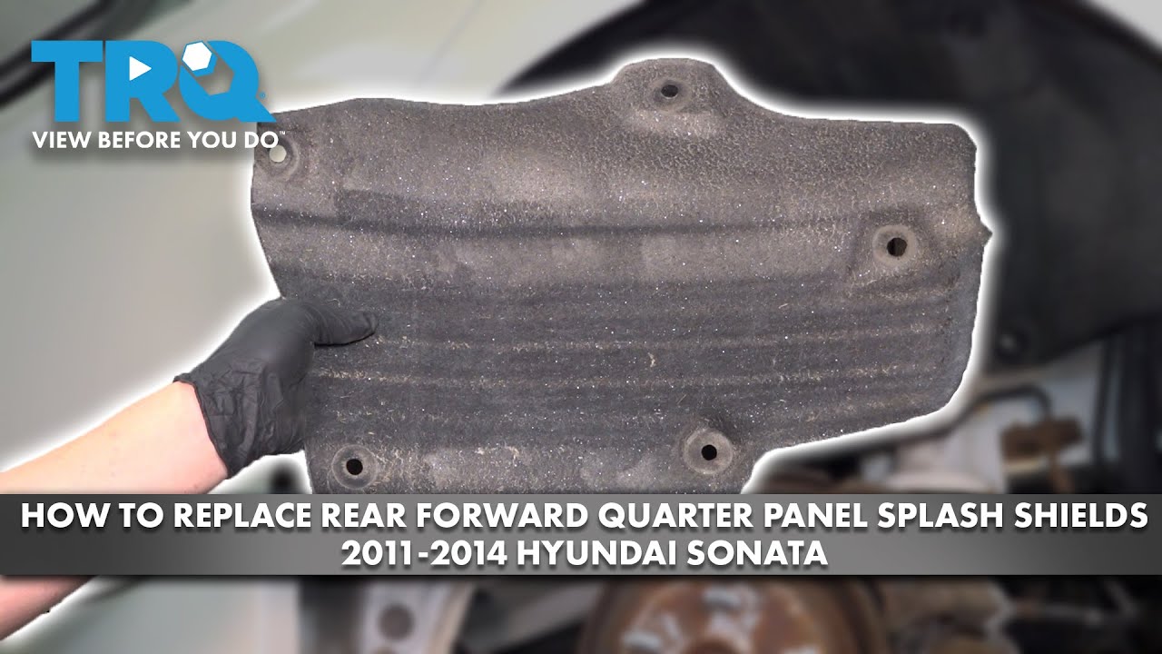 How to Replace Rear Forward Quarter Panel Splash Shields 2011-2014 ...