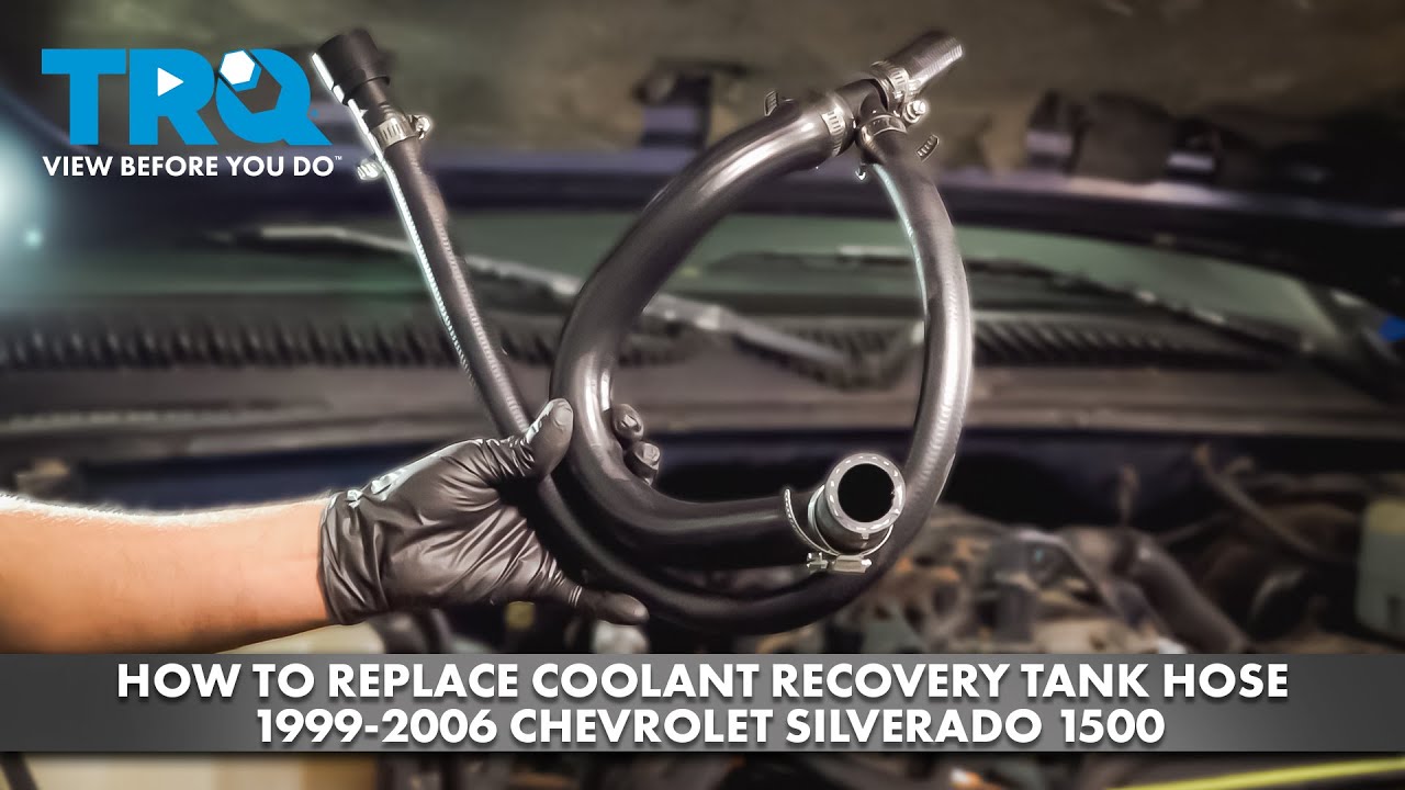 How to Replace Coolant Recovery Tank Hose 1999-2006 Chevrolet Silverado ...