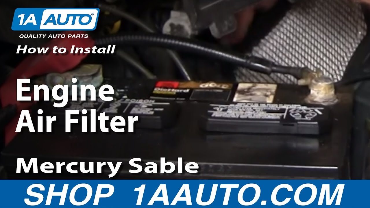How to Replace Engine Air Filter Mercury Sable 2000-05 3-0L | 1A Auto